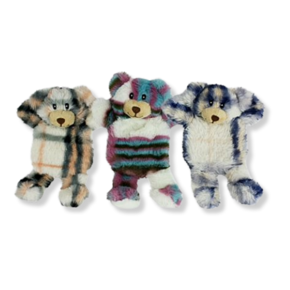 Multipet Mini Berman Bears Plush Dog Toys - Small Plush Dog Toy