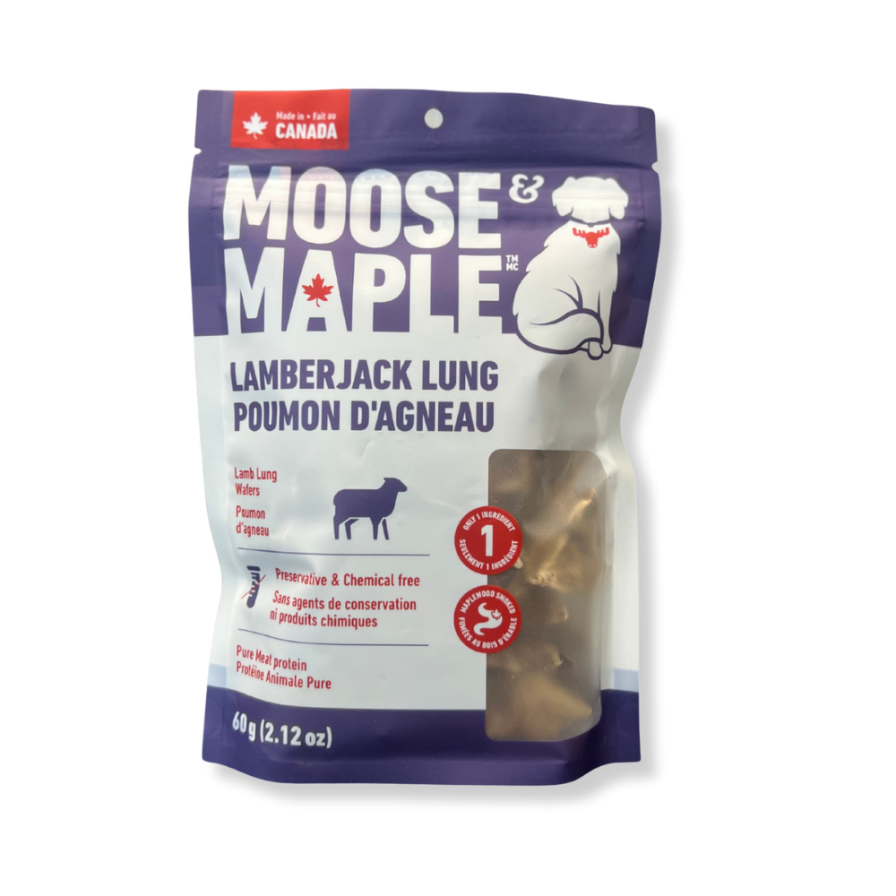 Moose & Maple Lamb Lung Dog Treats - Lumberjack Treats