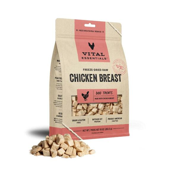 Vital Essentials Freeze-Dried Chicken Breast Dog Treats